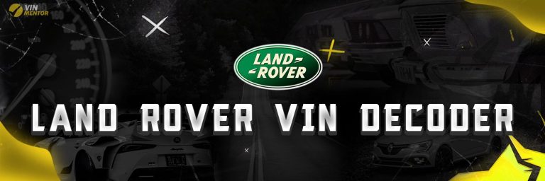 Land Rover VIN Decoder - Check Land Rover VIN & Get History Report